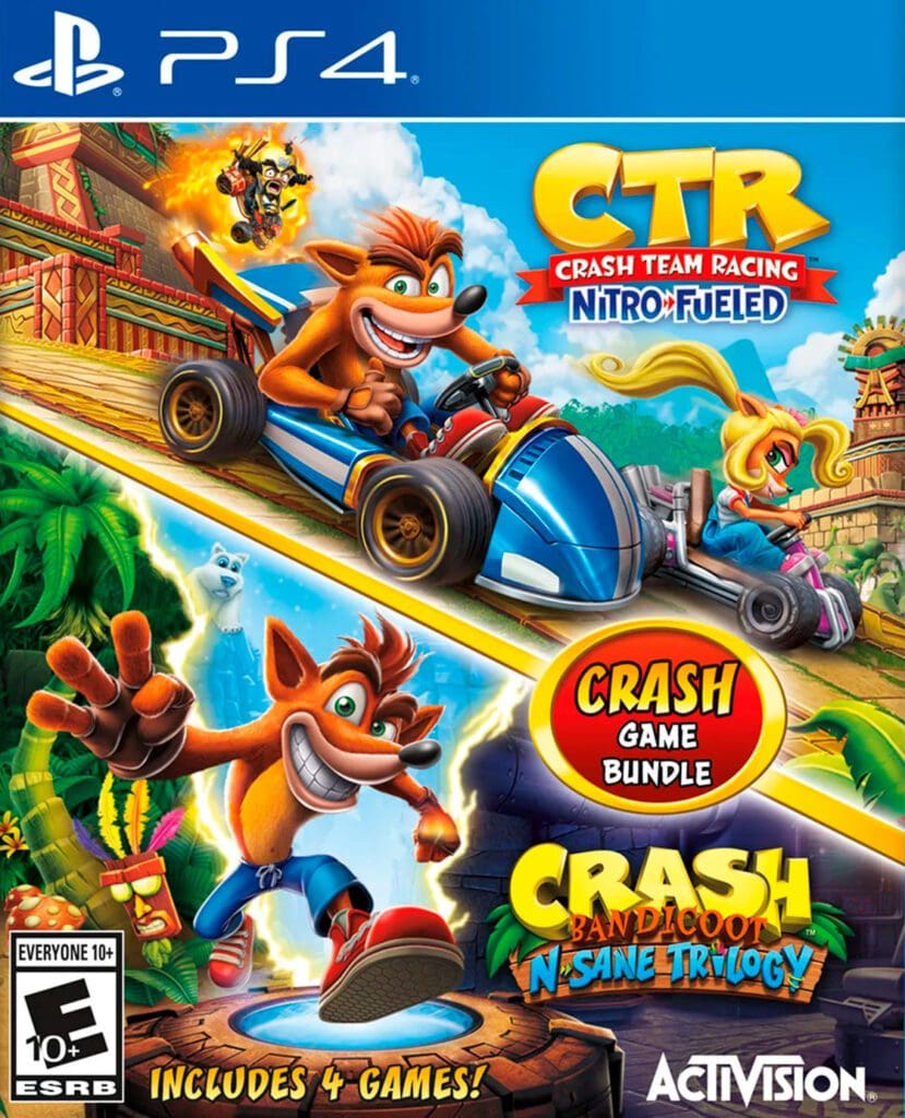 Crash Bandicoot Bundle - N. Sane Trilogy + CTR Nitro-Fueled Ps4 - PlayGamer